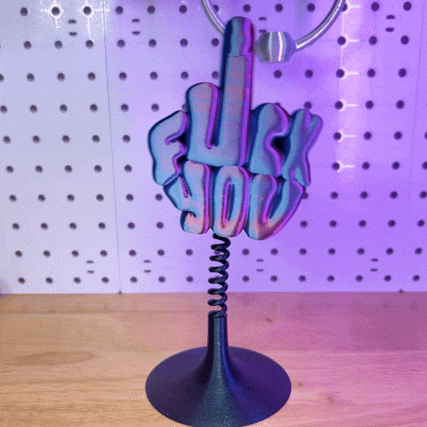 F**K You Desk Decor & Keychains | 3D models download | Creality Cloud