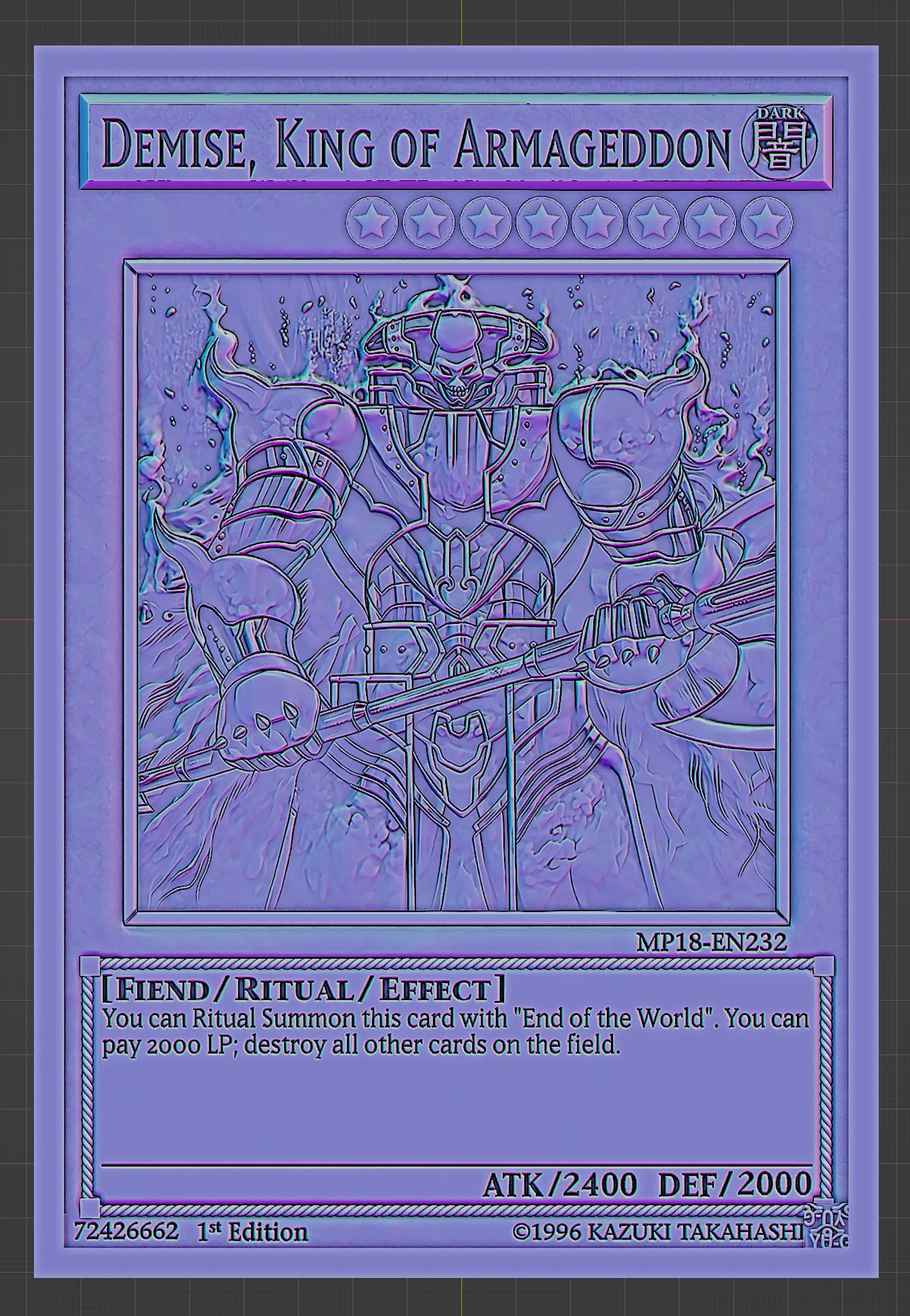 3D Printer Files | 3MF File | Demise, King of Armageddon - yu-gi-oh ...