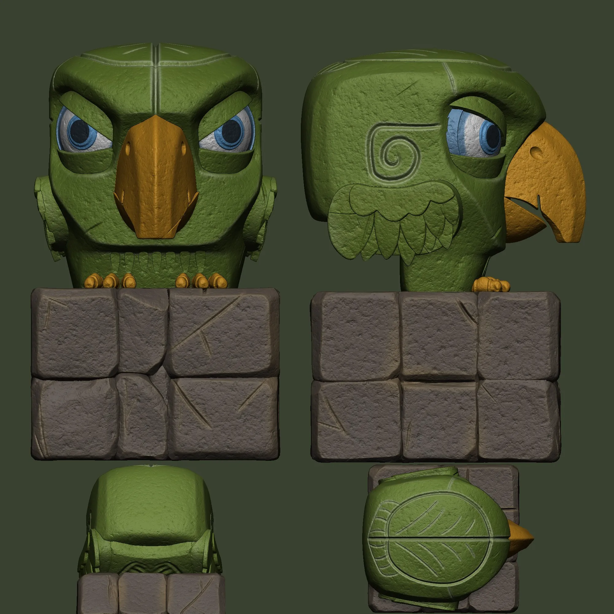Home Decorations & Ornaments STL Download - Cube Birdby GALAXIARUM 3D