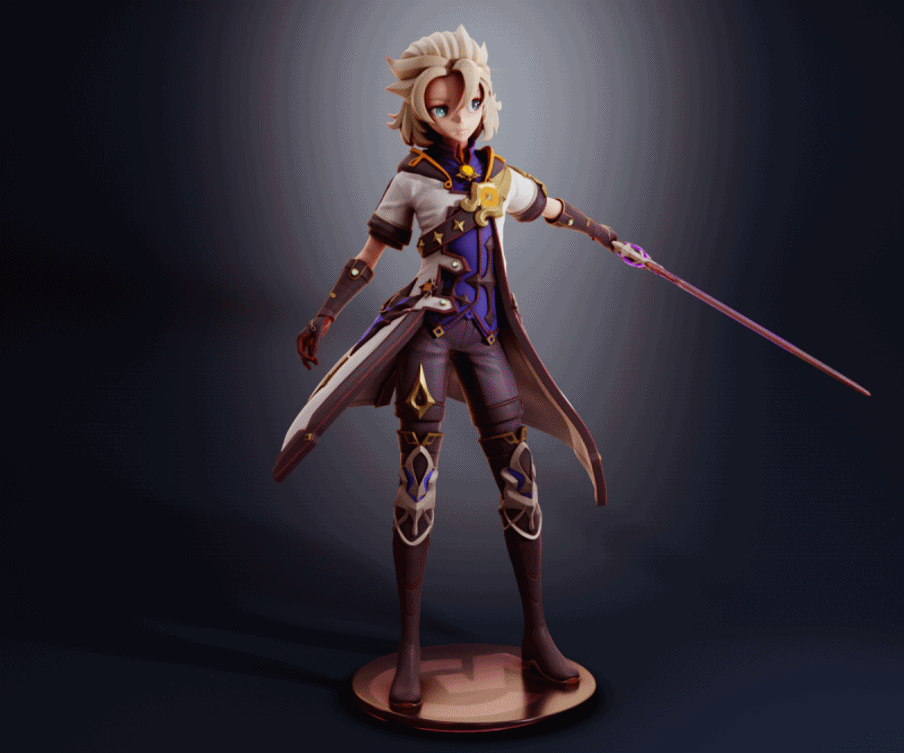 Albedo Chalk Prince 3 - Impacto Genshin | 3D models download | Creality ...