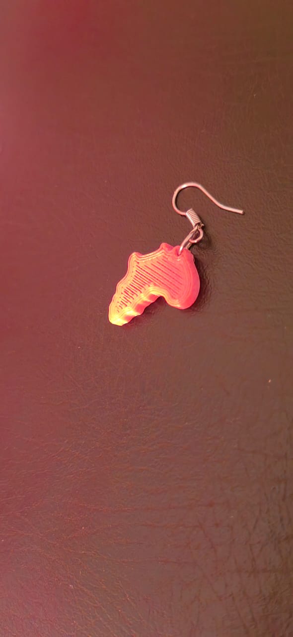 earring map of africa | 3D models download | Creality Cloud
