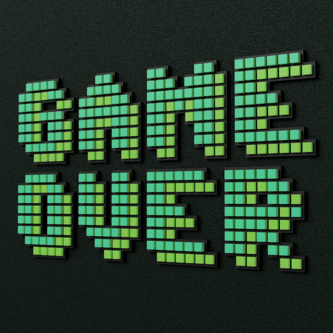 Other STL Download - Game Over - Gamer Wall Art - Decorby AA3DPRINTING