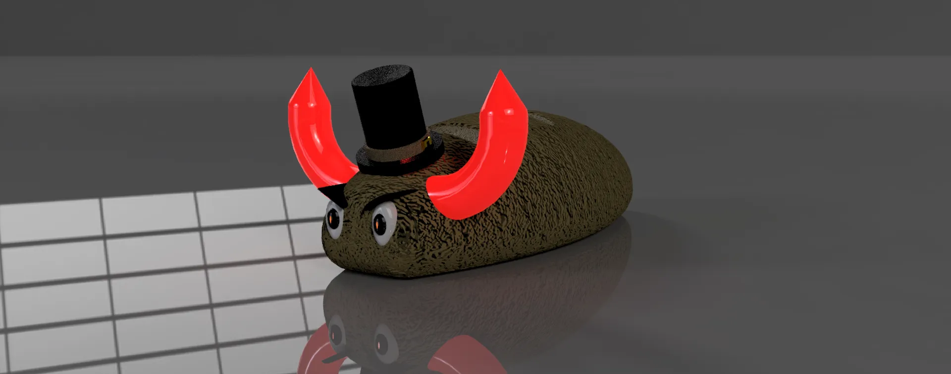Characters & Creatures STL Download - TopHat Staring Evil Breadby ...