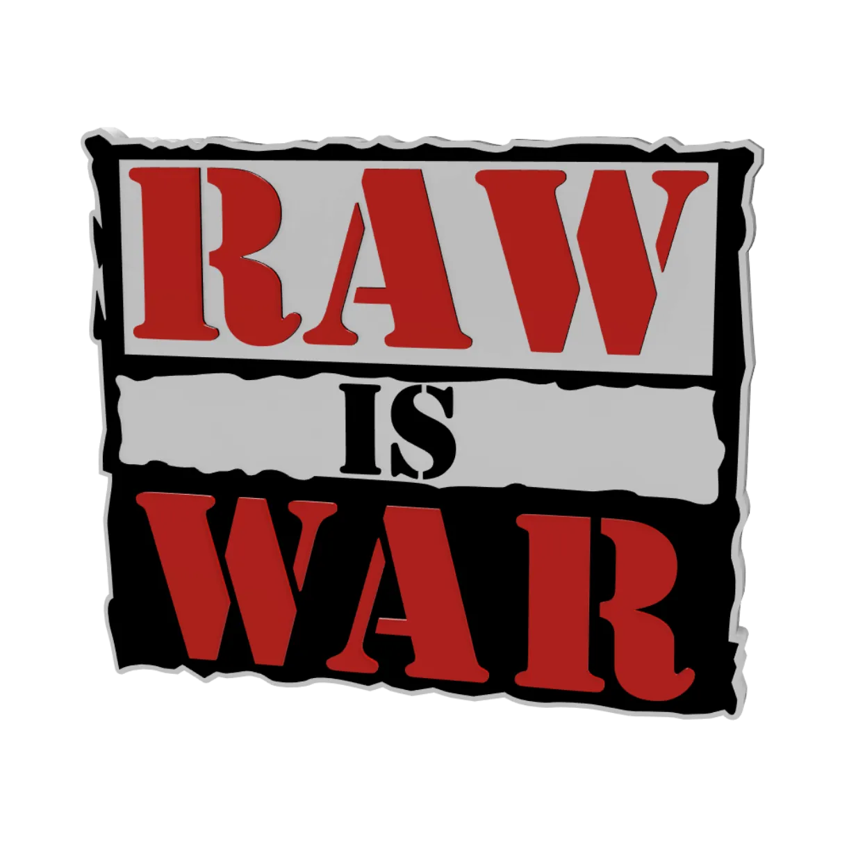 Badges & Coins STL Download - RAW is WAR - 3D Multicolor Sign/Logoby ...