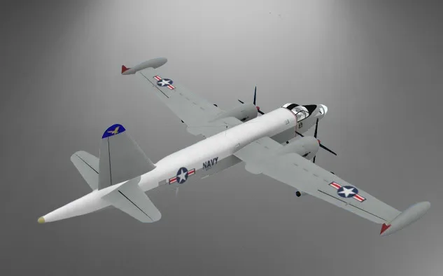 Drones & Aircraft STL Download - Lockheed P-2 Neptune STLby Applin 3D Designer