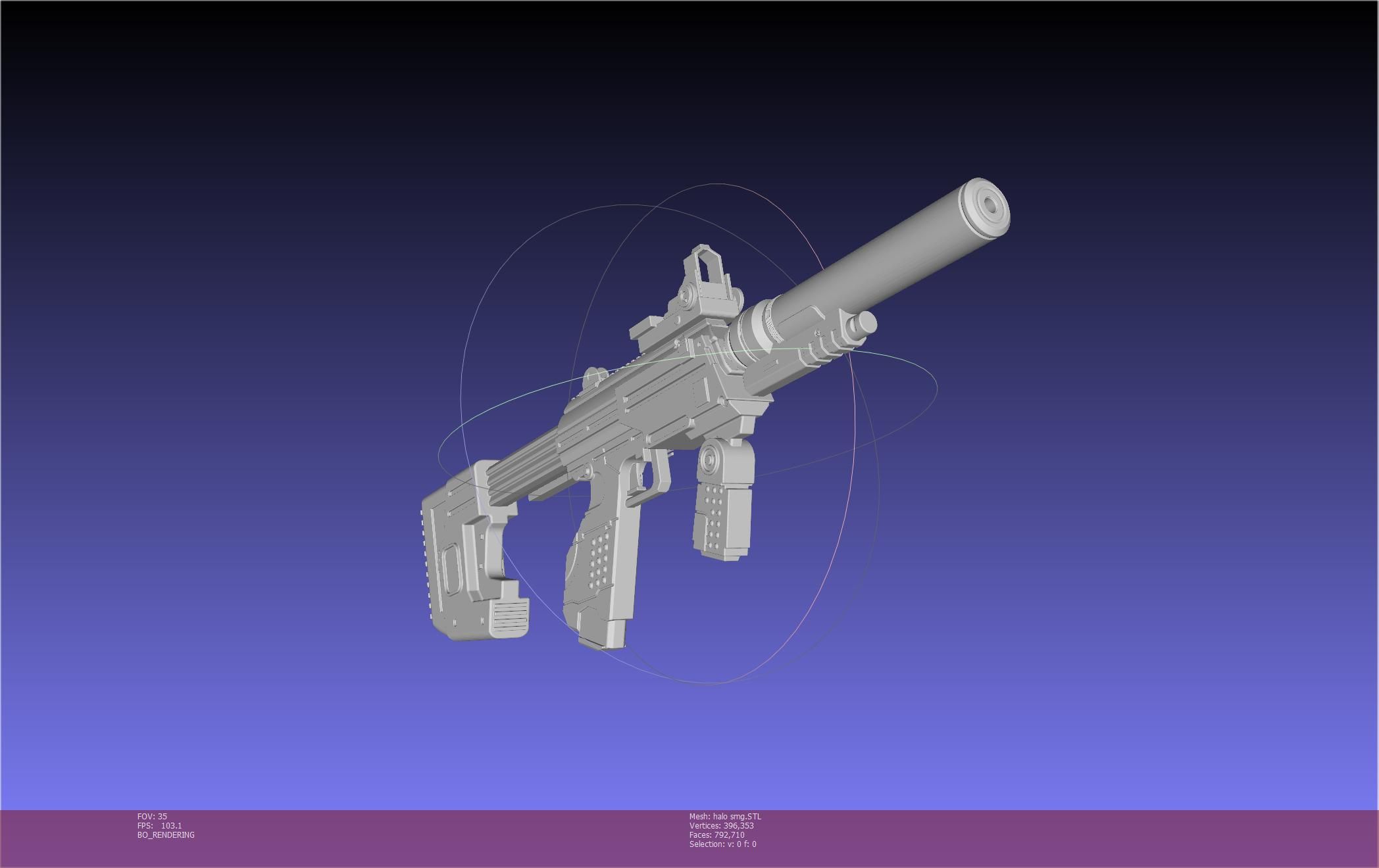 Halo ODST SMG Basic Model | 3D models download | Creality Cloud