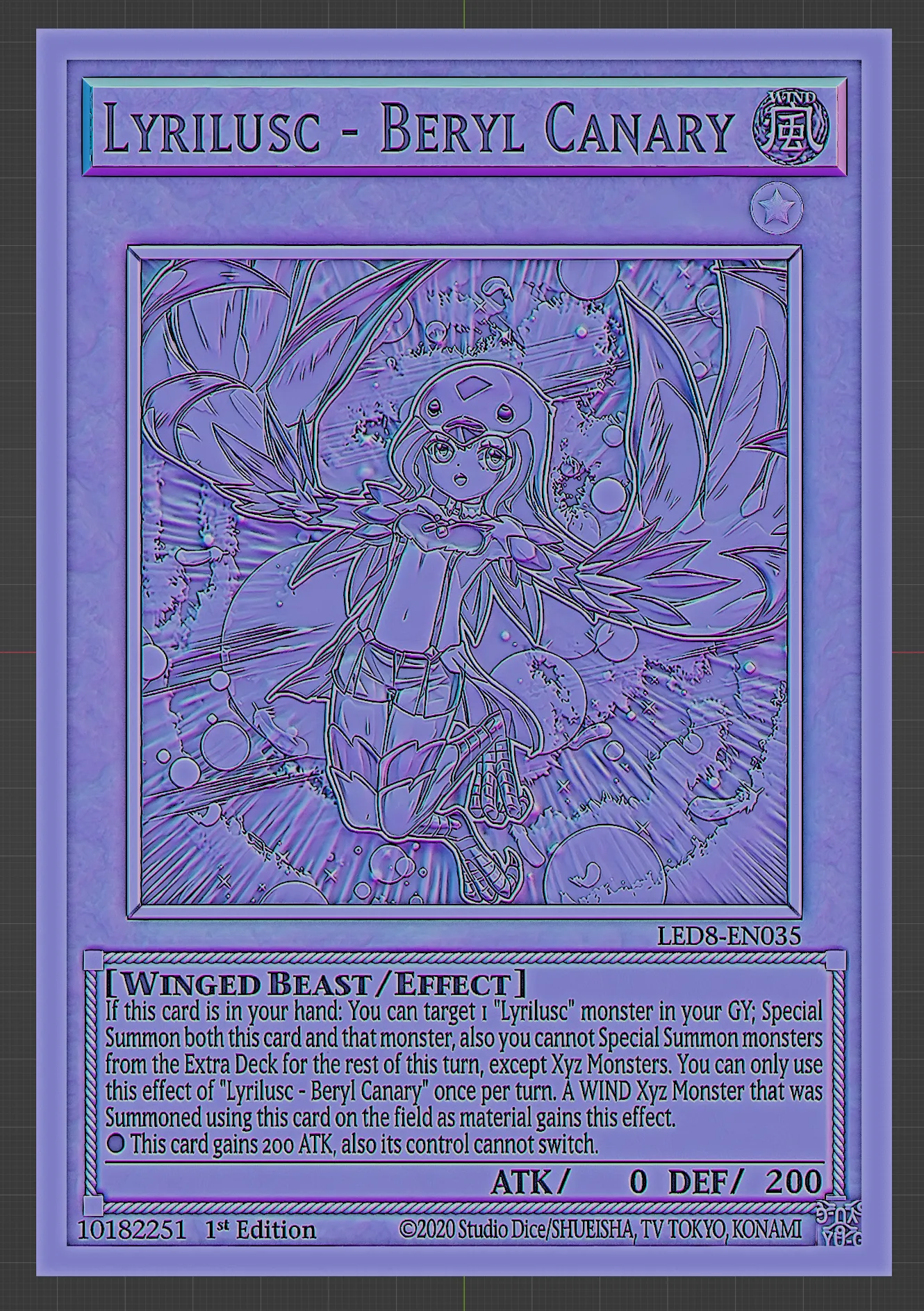 Free Other STL Download - Lyrilusc - Beryl Canary - yu-gi-oh!by ...