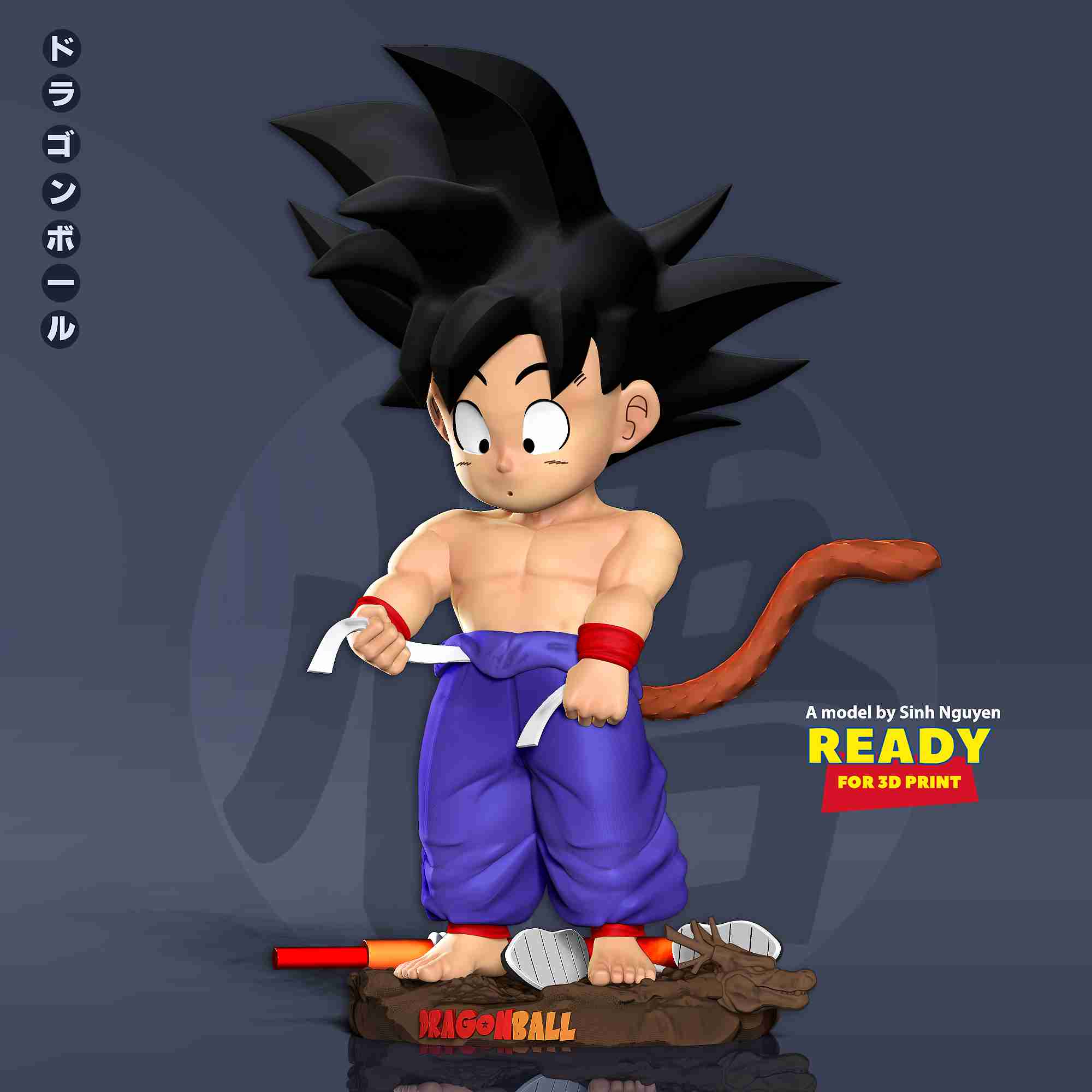 Kid Goku - Ready for fishing | 3D models download | Creality Cloud