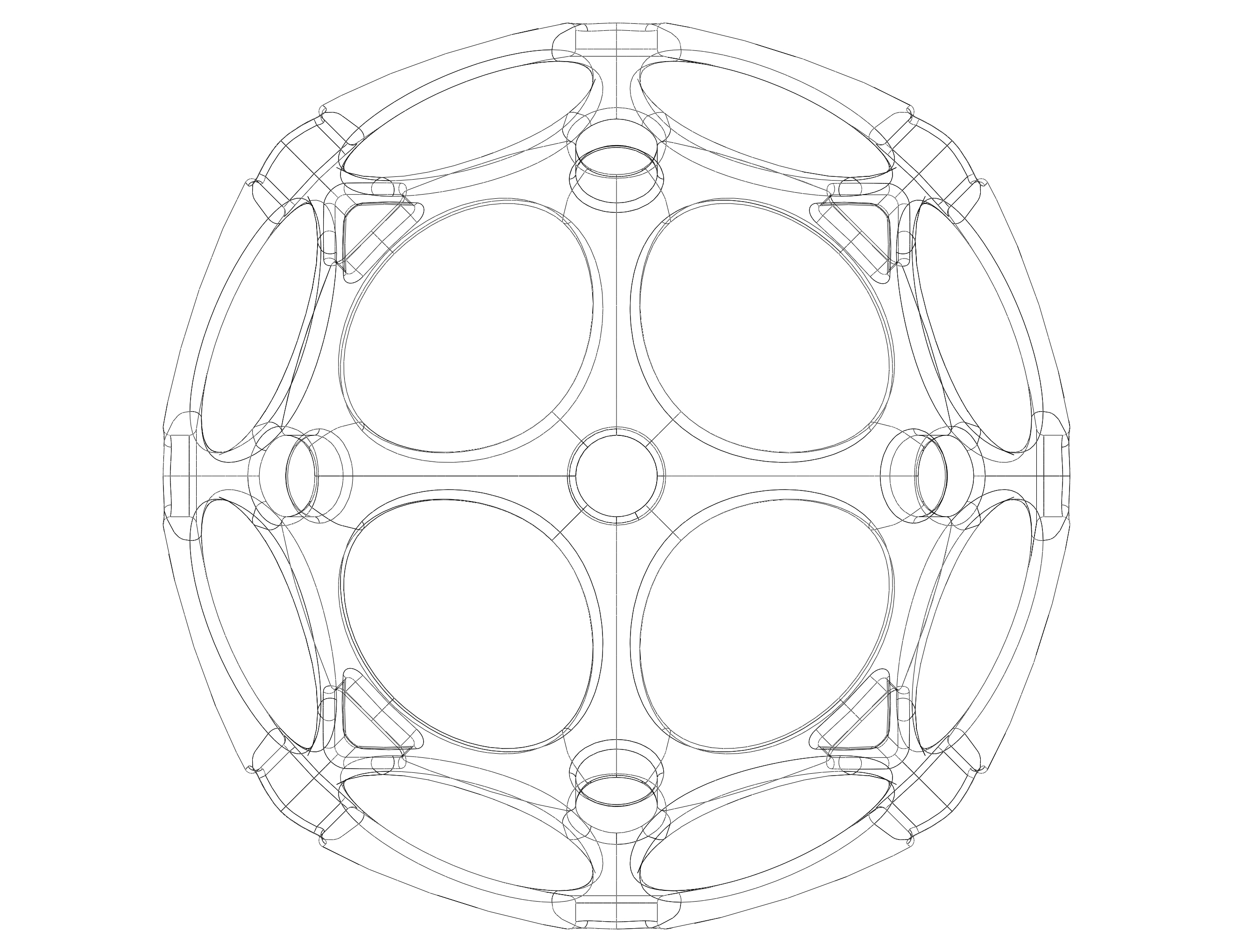 Wireframe Shape Geometric Holes Pattern Ball | 3D models download ...