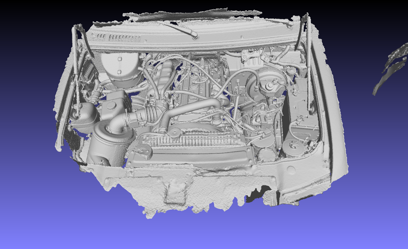 Engine compartment UAZ-3163. 3d scanning. | 3D models download ...