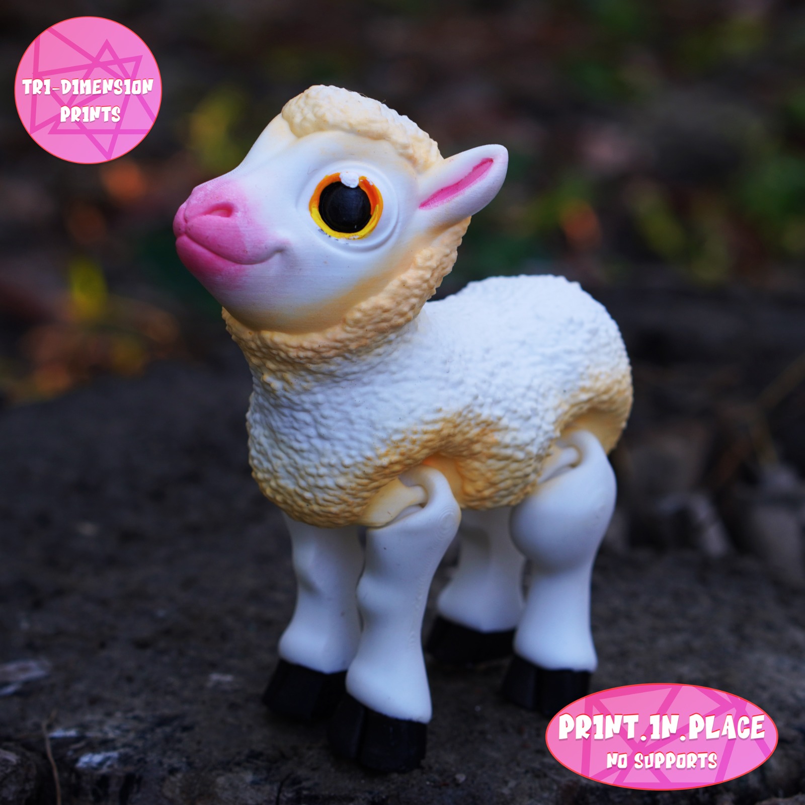 PRINT IN PLACE CUTE FLEXI LAMB | 3D models download | Creality Cloud