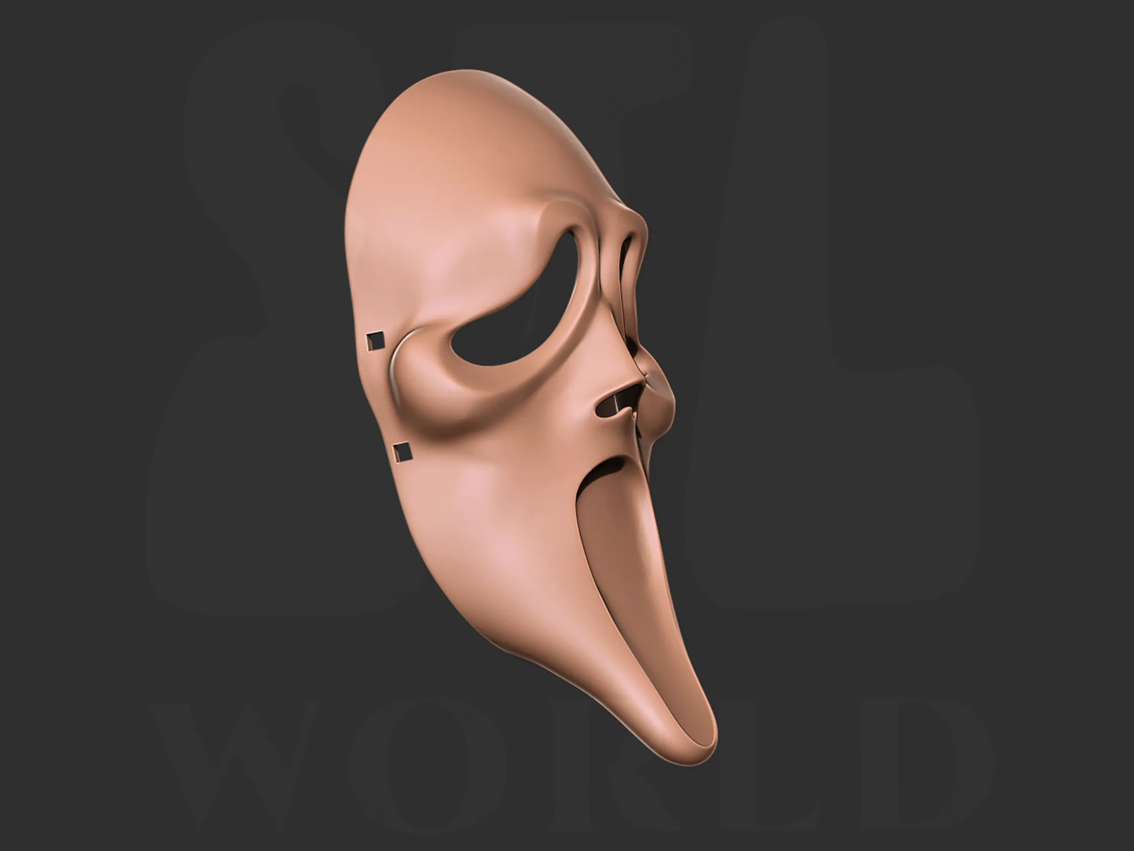 Free Cosplay STL Download - Scream halloween mask 3d print modelby STLworld