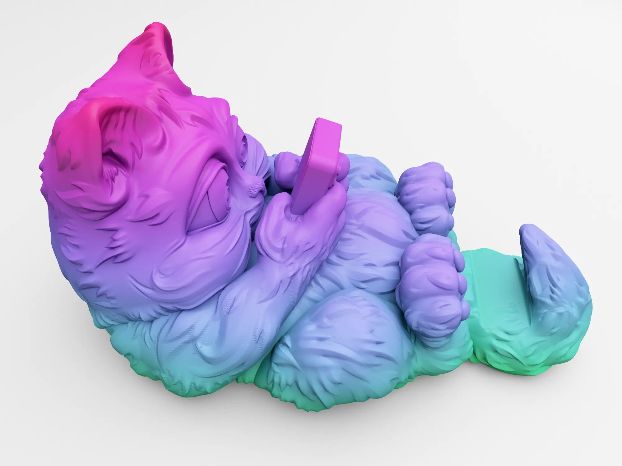 Cute Cat Phone Stand | 3D models download | Creality Cloud