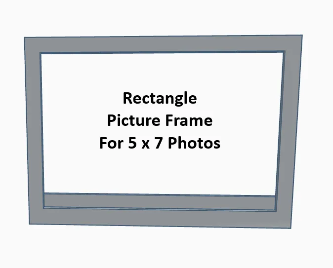 Home Decorations & Ornaments STL Download - Flat Rectangle Picture ...
