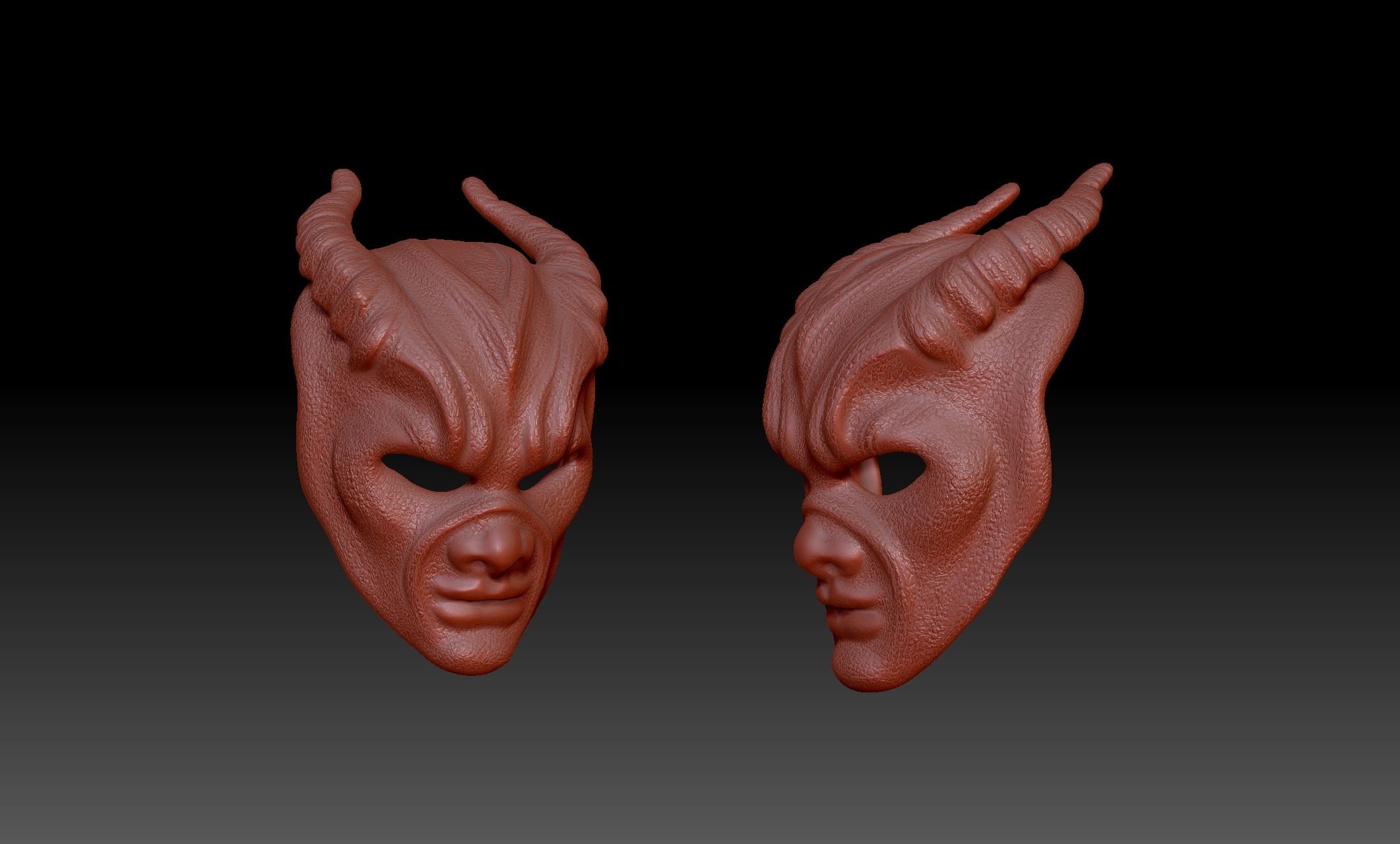 Horn mask | 3D models download | Creality Cloud