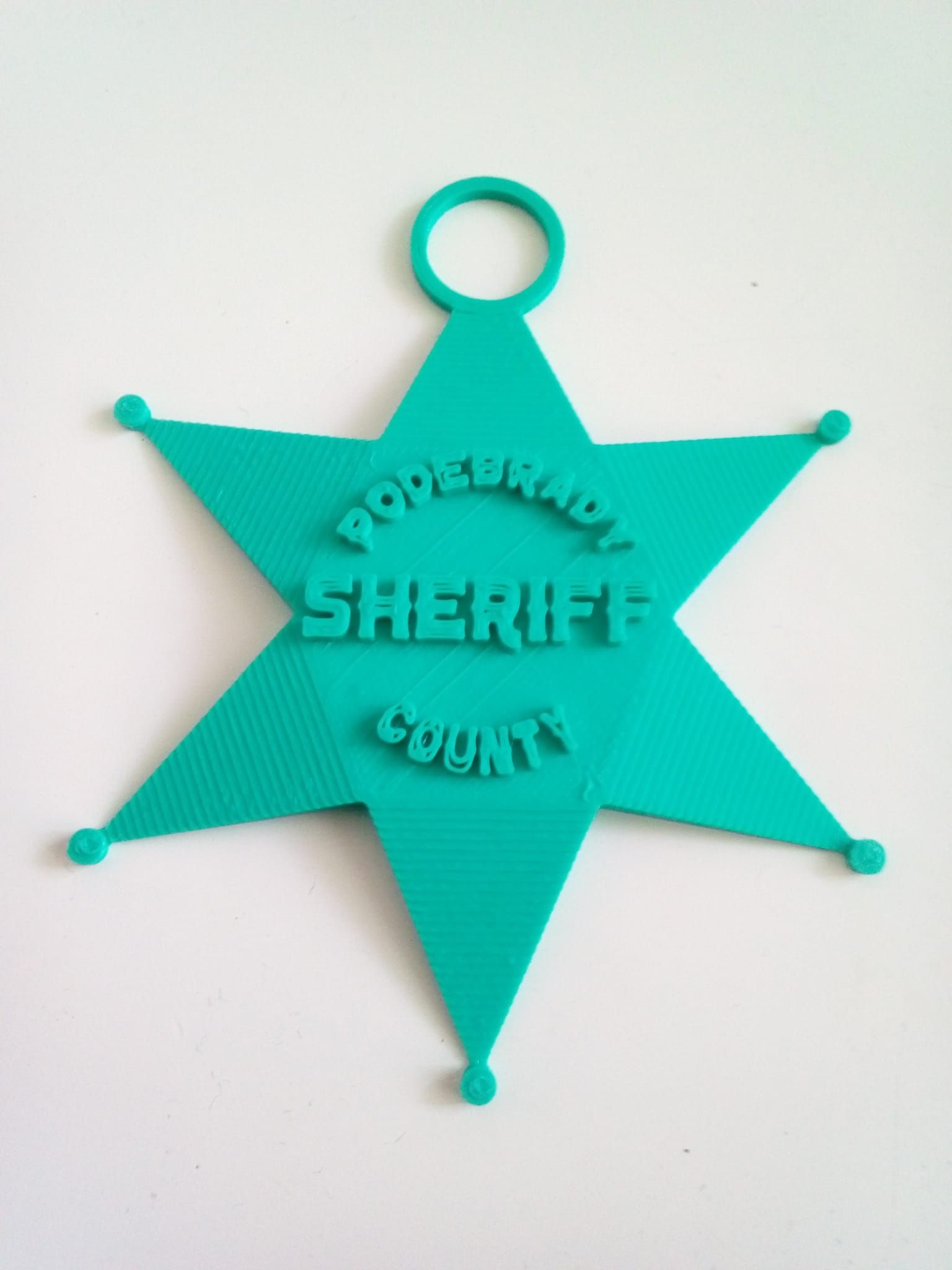 Sheriff star badge keychain | 3D models download | Creality Cloud