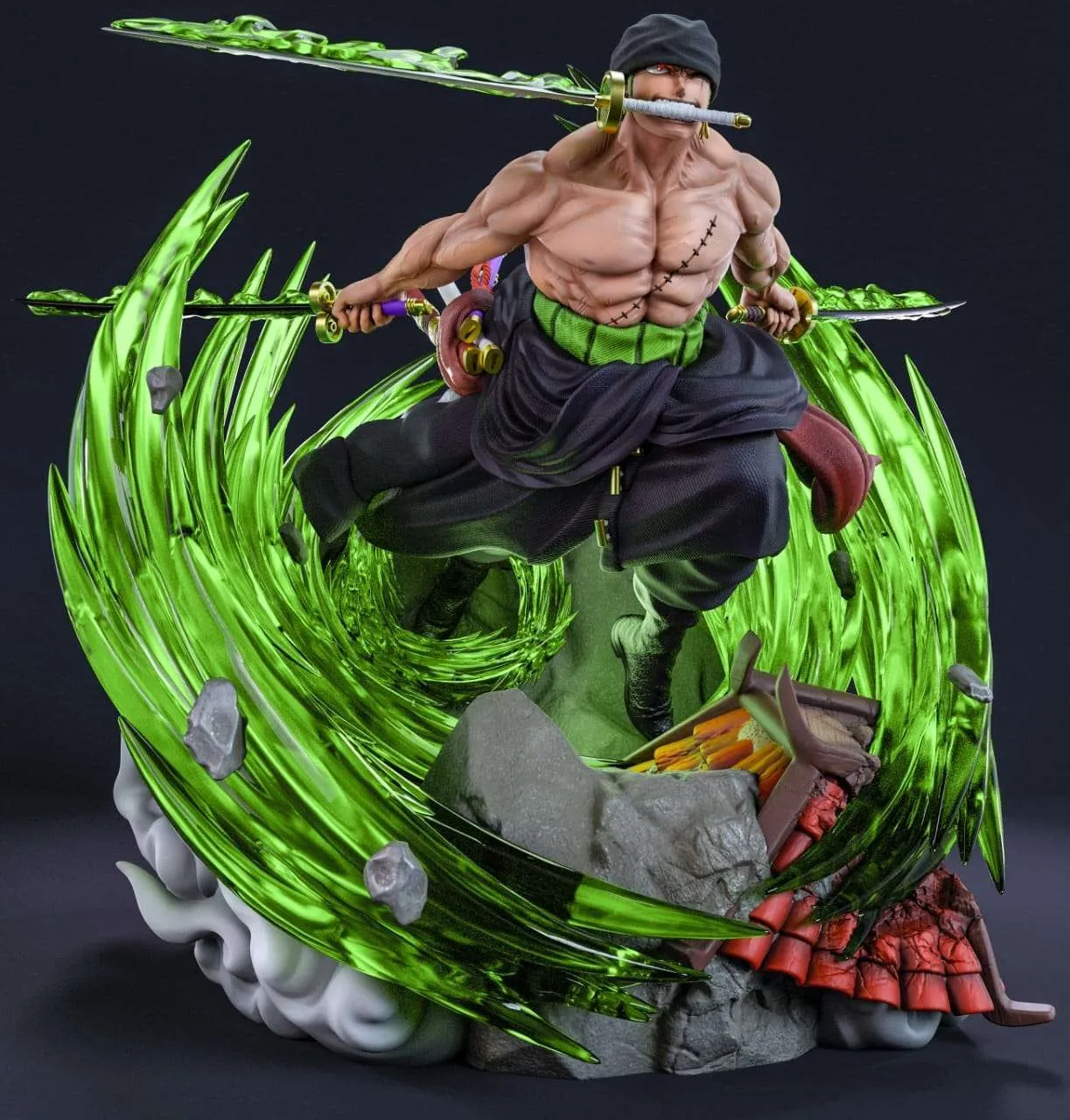 Characters & Creatures STL Download - ZORO - UMA PEÇA - IMPRESSÃO 3Dby ...