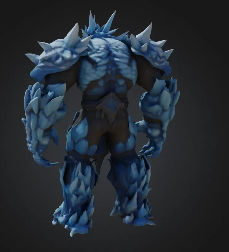 Other STL Download - ice golem boss game rpgby Warjacob