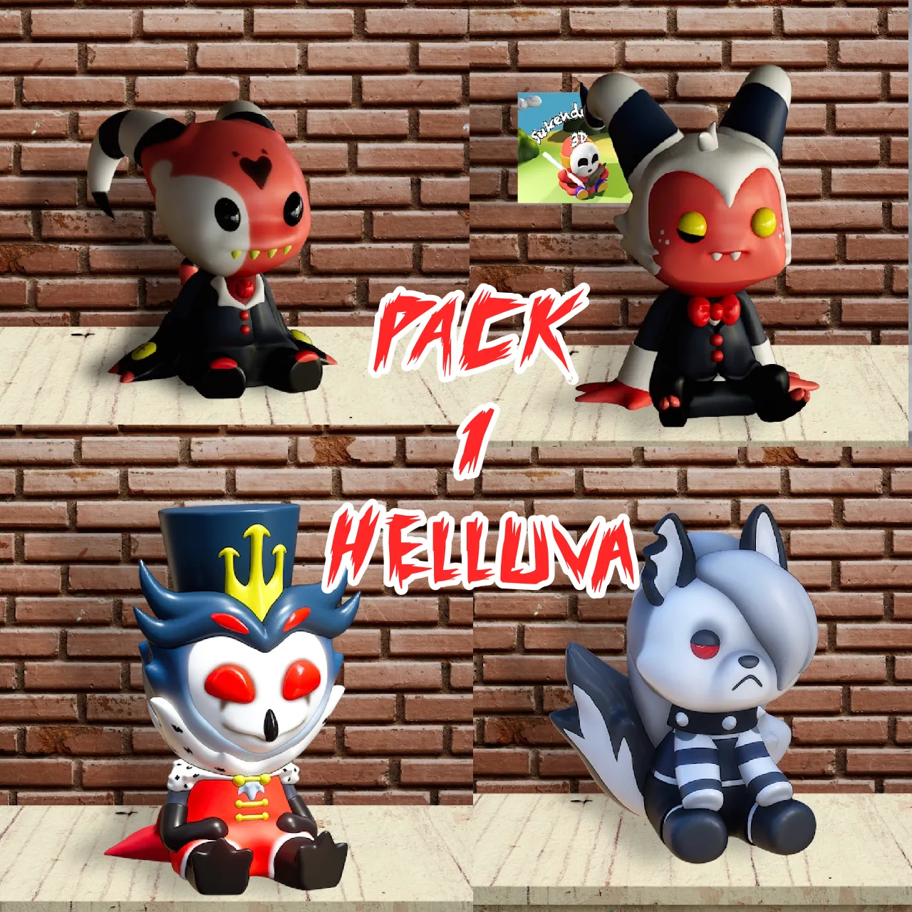 HELLUVA BOSS CHIBI’S PACK | 3D models download | Creality Cloud