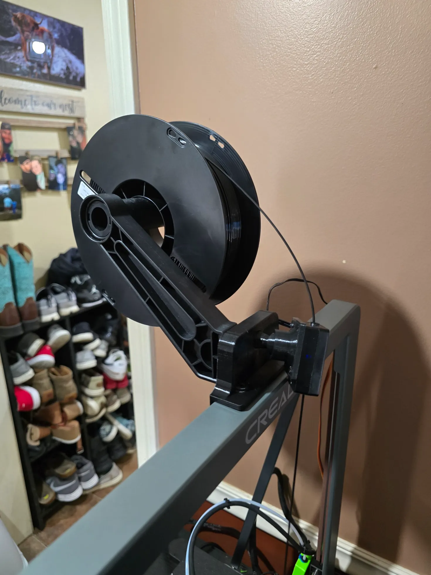 3Dプリンターデータ | 3MFファイルダウンロード | Ender 3 V3 Plus top mount spool holder and ...
