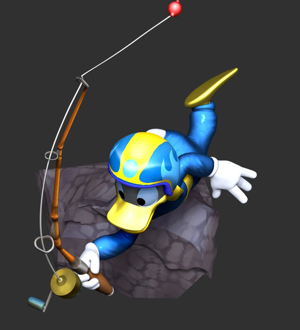 Characters & Creatures STL Download - Donald Duck - Fishingby Bon Bon Store