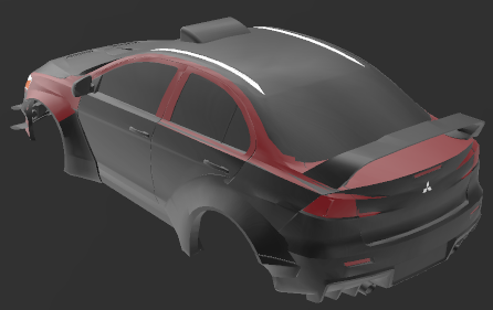 MITSUBISHI LANCER EVO 10 RC BODY | 3D models download | Creality Cloud