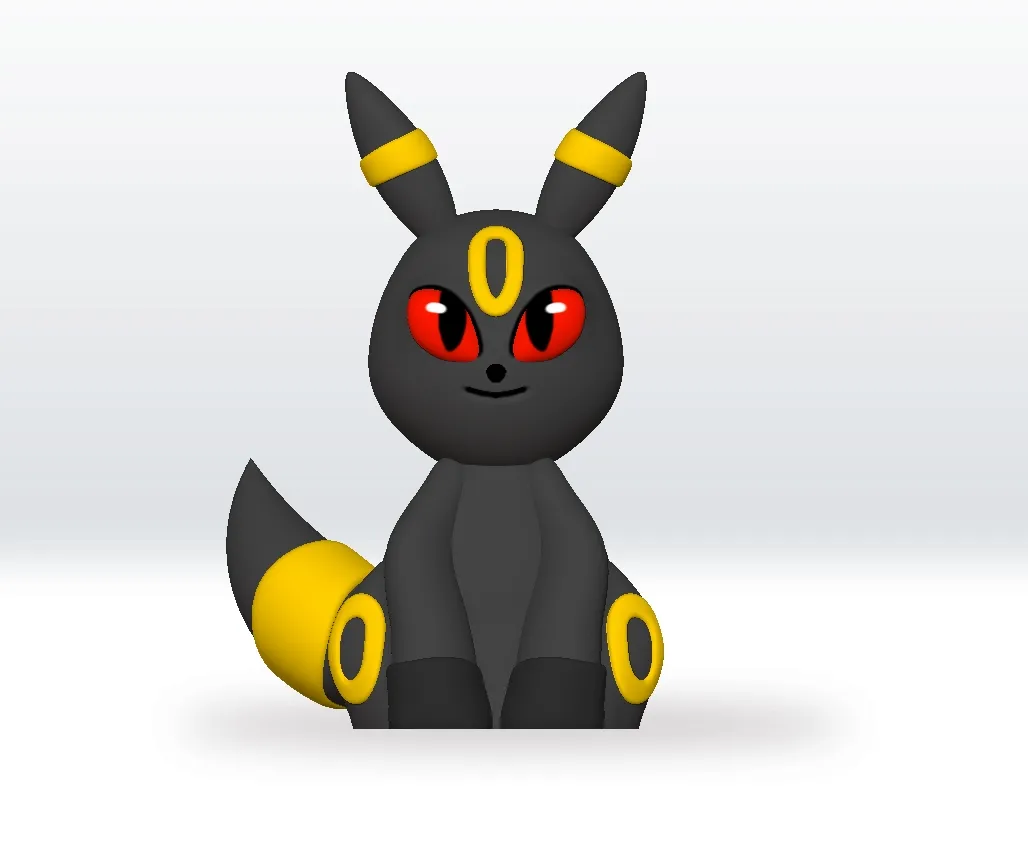 Characters & Creatures STL Download - Pokemon Umbreon STL file 3D Model ...