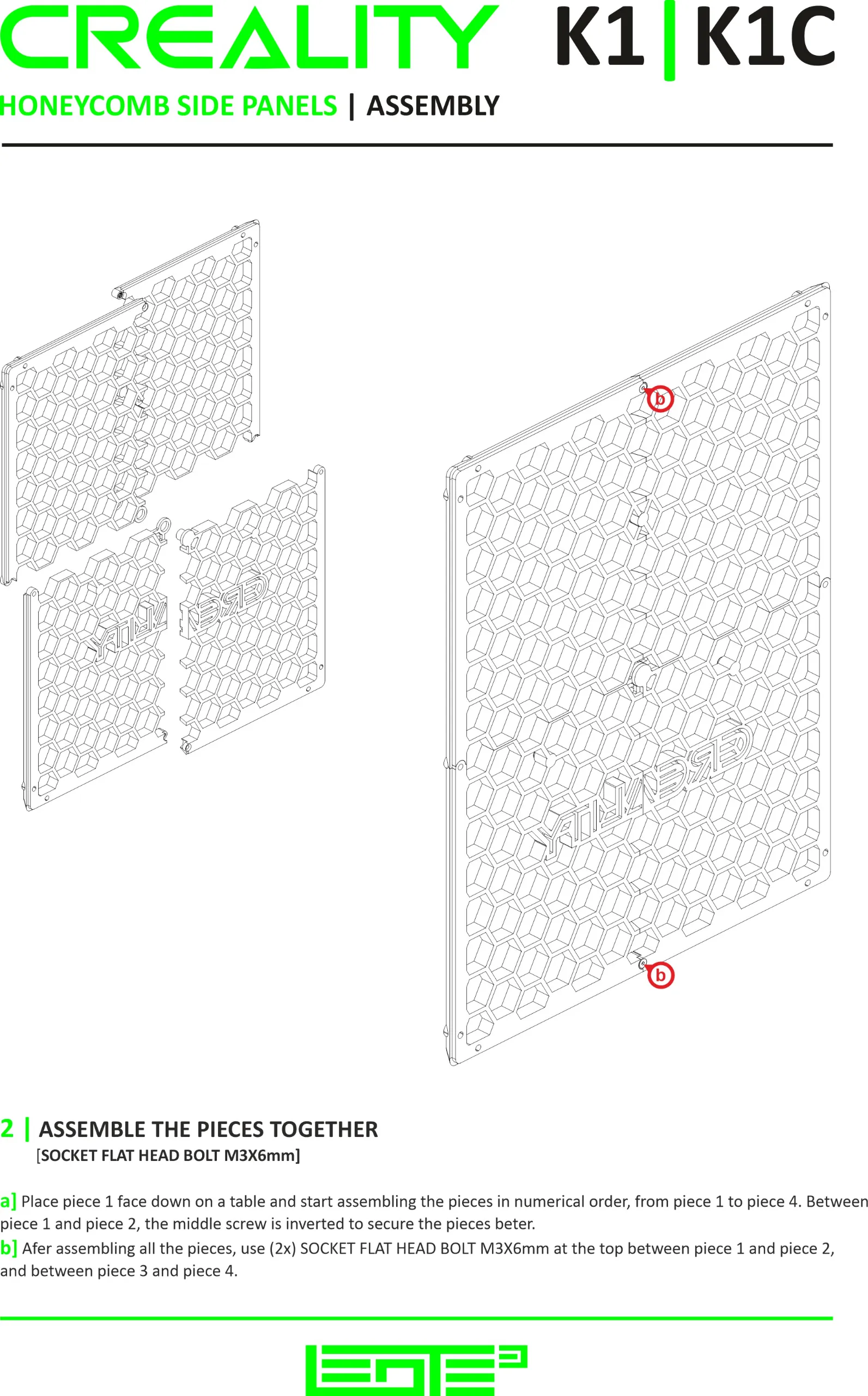 3D Printer Files | 3MF File | CREALITY K1|K1C|K1SE - HONEYCOMB SIDE ...