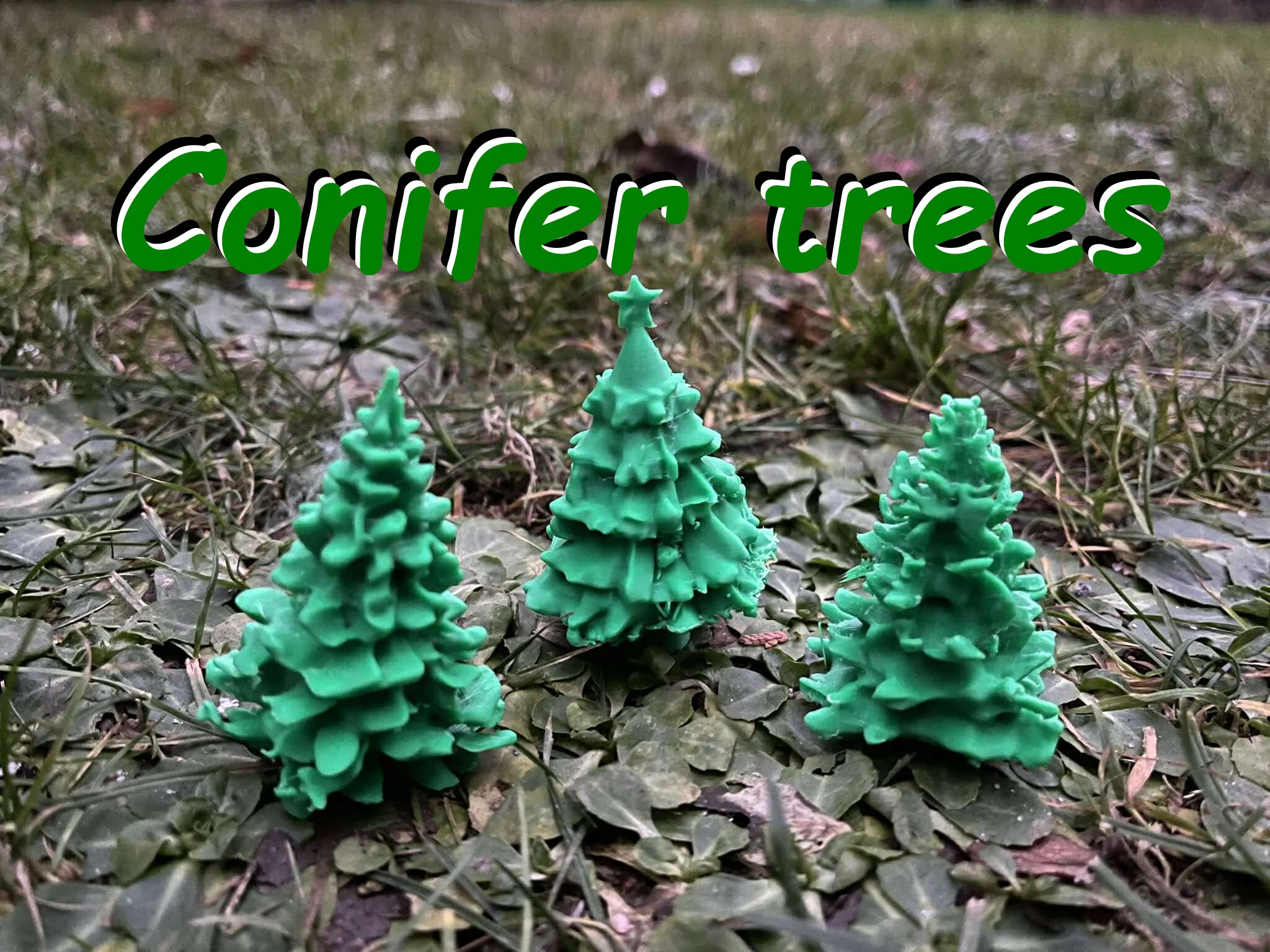 3D Printer Files | 3MF File | Coniferous trees diorama | Creality Cloud