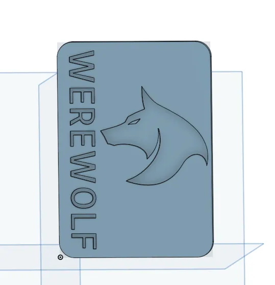 Board Games & Card Games STL Download - One Night (Werewolf) Werewolf ...