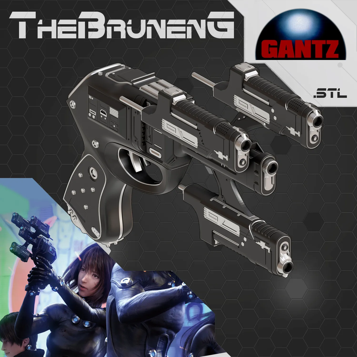 Gantz 0 Y-gun | 3D models download | Creality Cloud