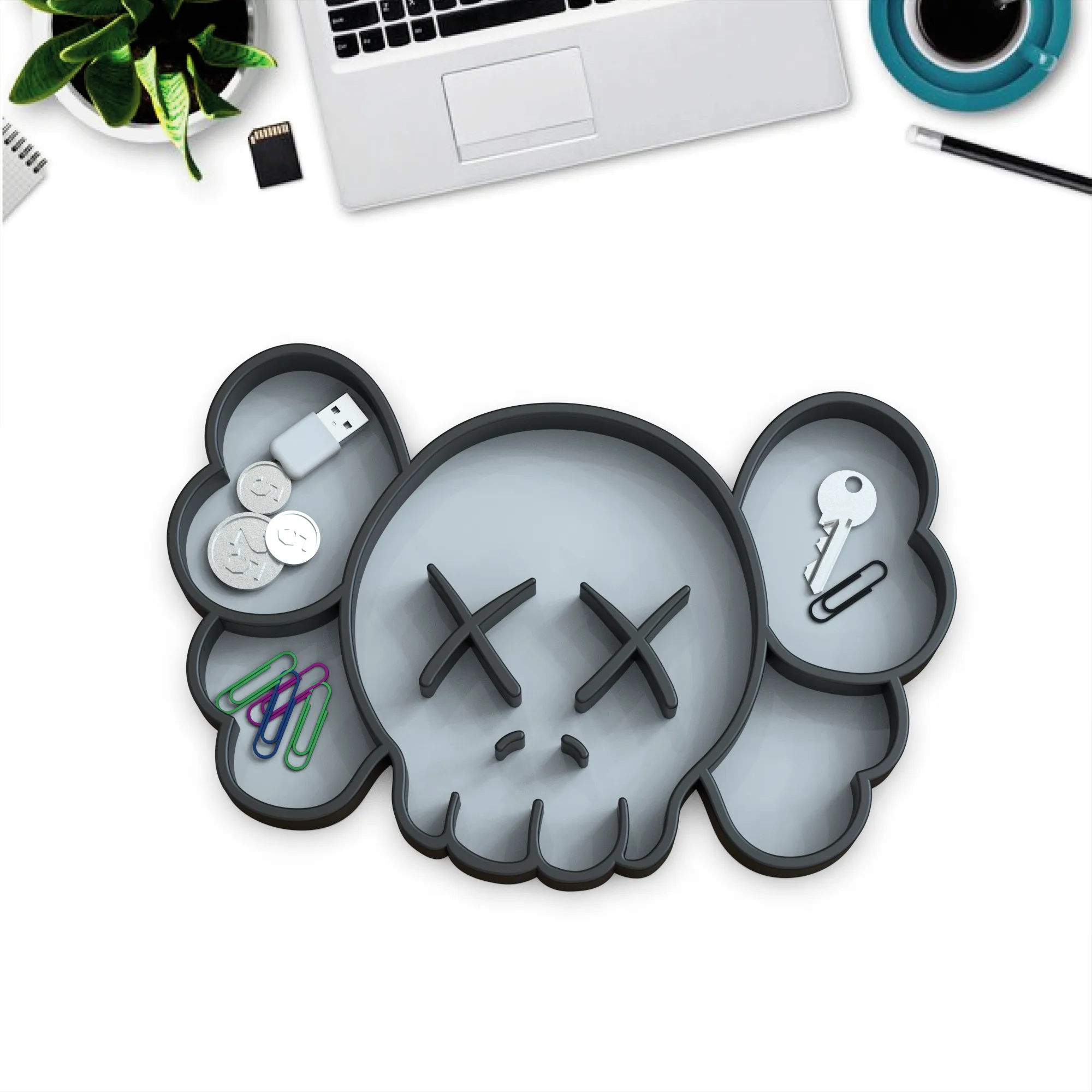 Home Decorations & Ornaments STL Download - KAWS Tray, Multipurpose ...