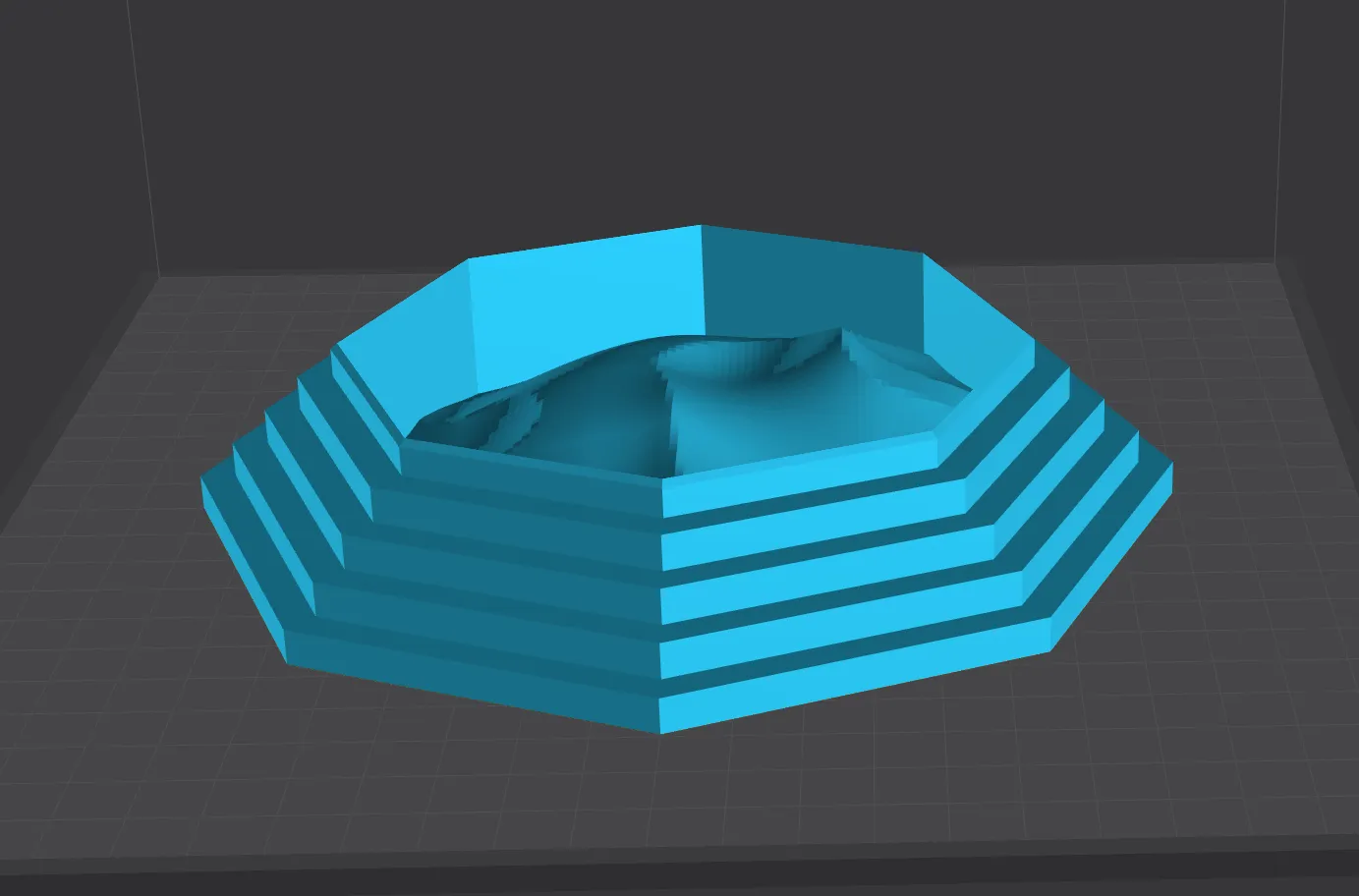 gratuita Props & Terrain STL Descarga - Duna Octagon Steps - TeamV3D