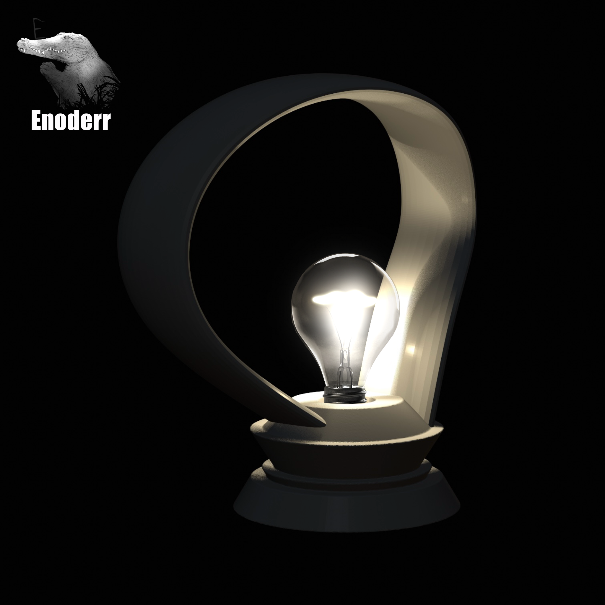 Lighting & Lamps STL Download - Futuristic Lamp designby Enoderr
