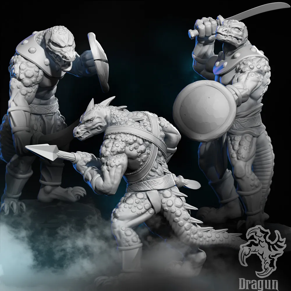 Other STL Download - Lizards 1, 2 and 3by Dragun Studios