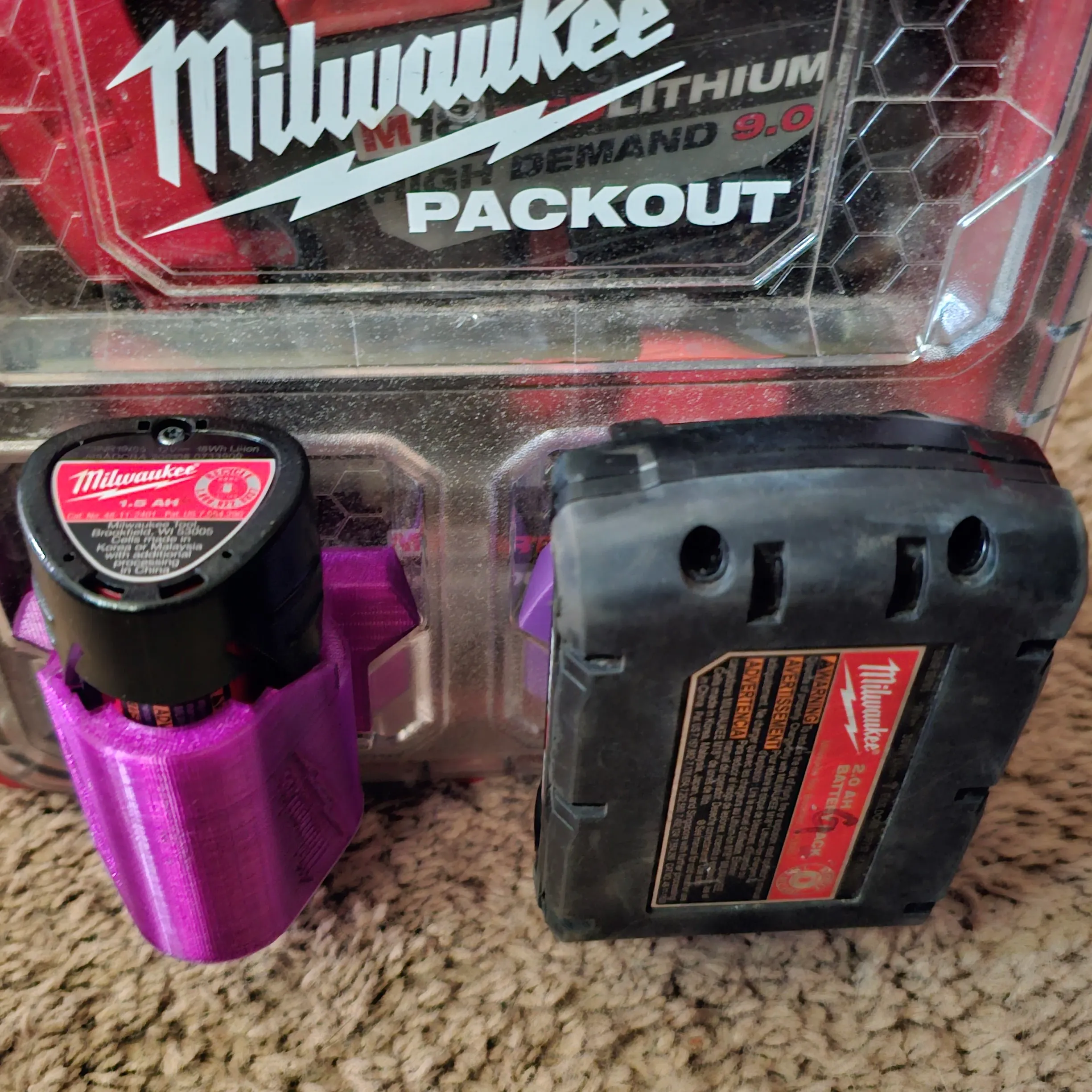 M12 Battery Holders for Milwaukee Packout | 3D models download ...