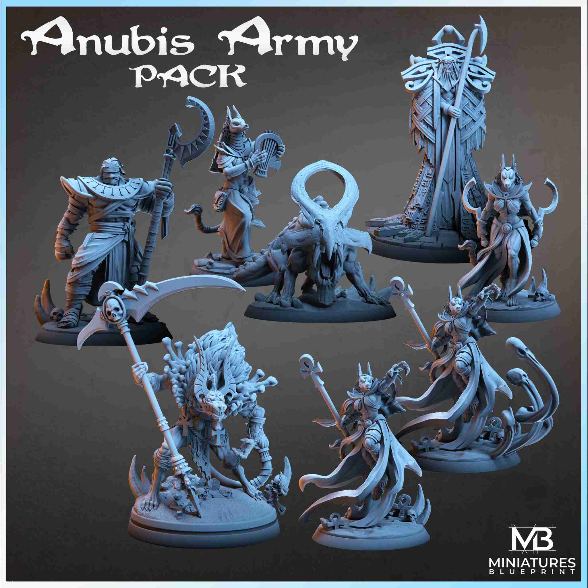 Anubis Army - PACK July 2023 Release | 3D models download | Creality Cloud
