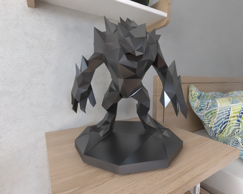 Monster Golem Lowpoly Low poly | 3D models download | Creality Cloud