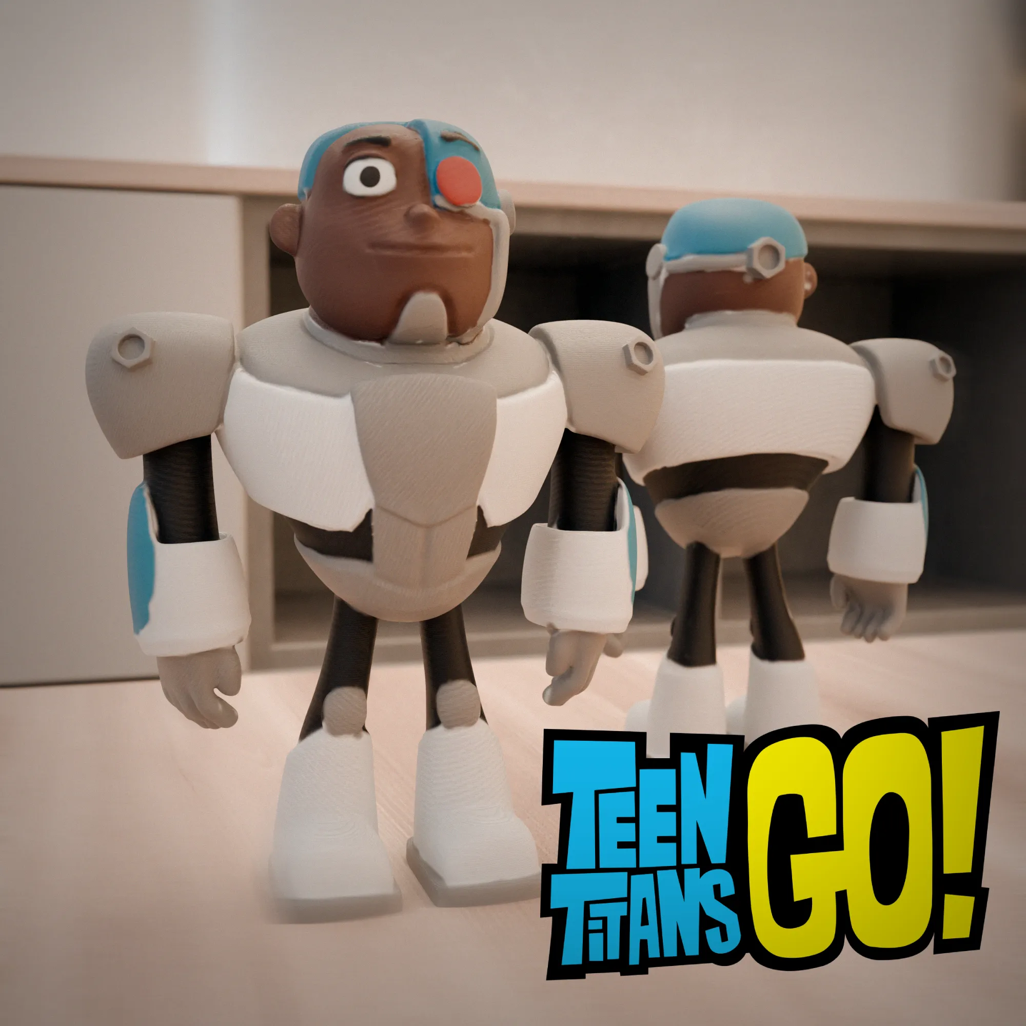 Sculptures & Artworks STL Download - Cyborg ( Victor Stone) Teen Titans ...