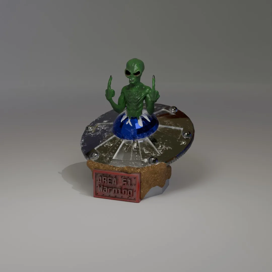 Alien Bust Area 51 | 3D models download | Creality Cloud
