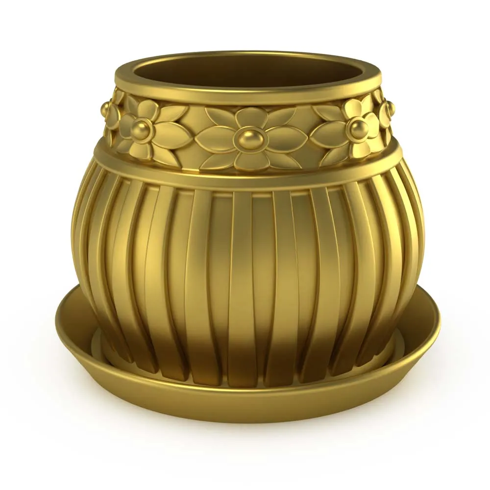 Home Decorations & Ornaments STL Download - AC-PLANTER-POT-019by AYUSH ...