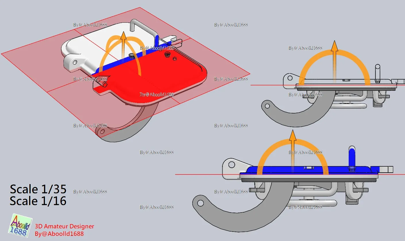Vehicles & Machinery STL Download - Tiger tank Late Modified hatch ...