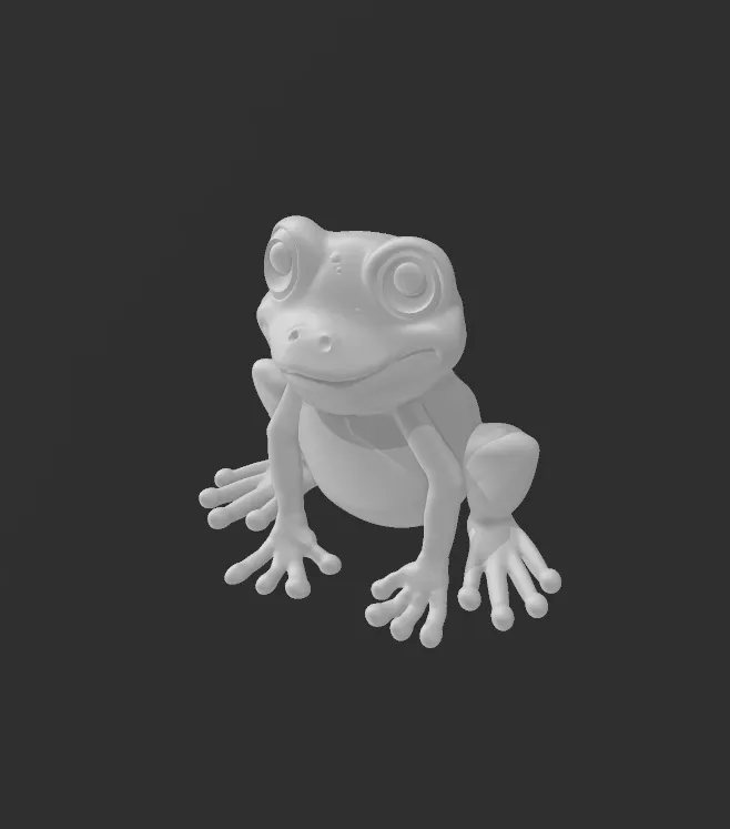 Characters & Creatures STL Download - Cute happy frogby Mr3DBeast