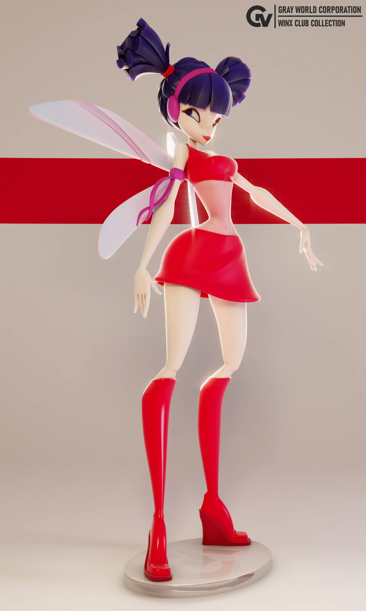 Women STL Download - Musa Fairy Form | Winx Clubby Gray World Corporation