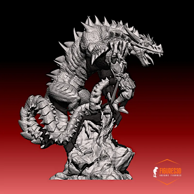 Giant lizzard dragon | 3D models download | Creality Cloud