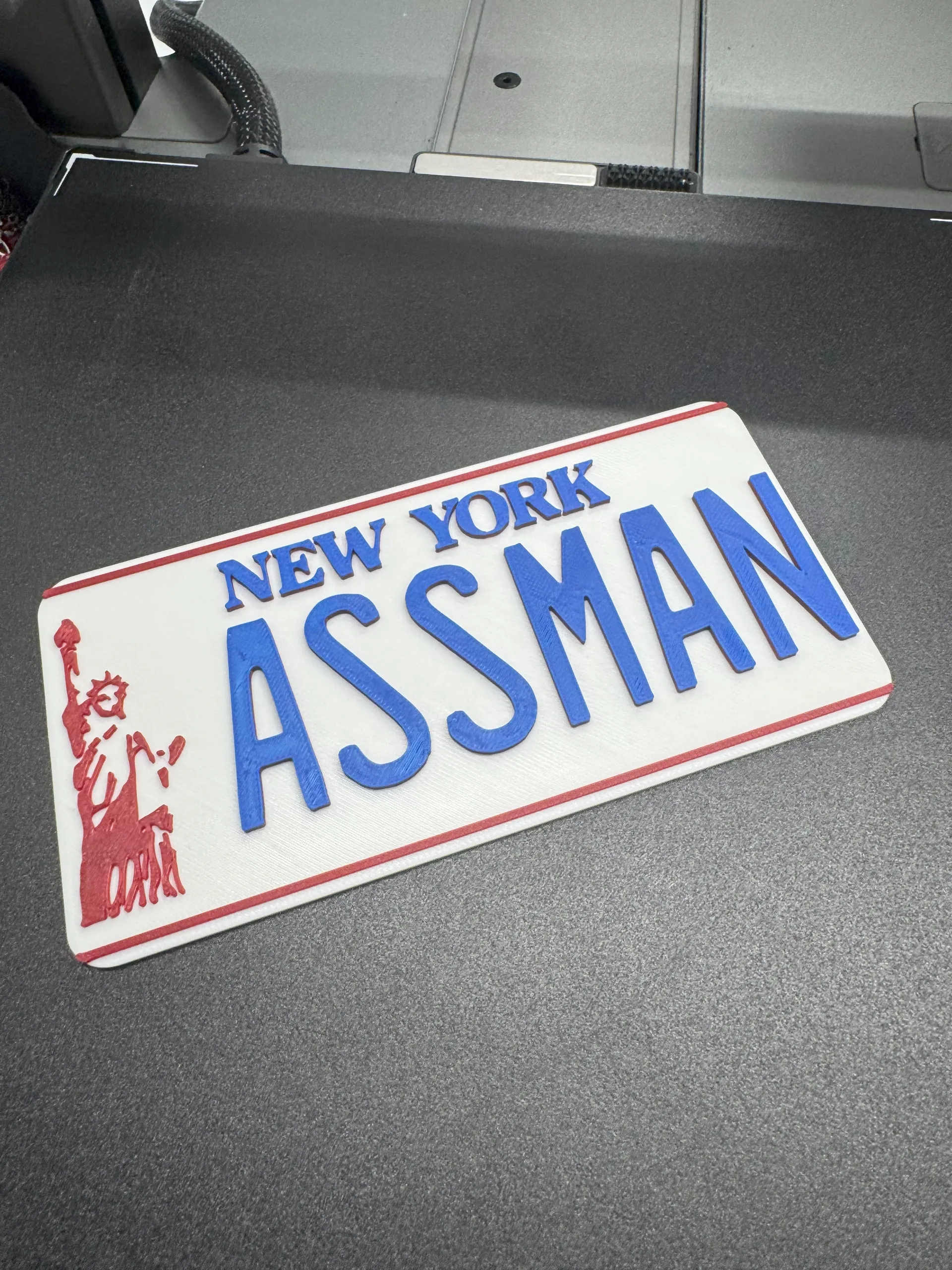 3D Printer Files | 3MF File | ASSMAN License Plate | Creality Cloud
