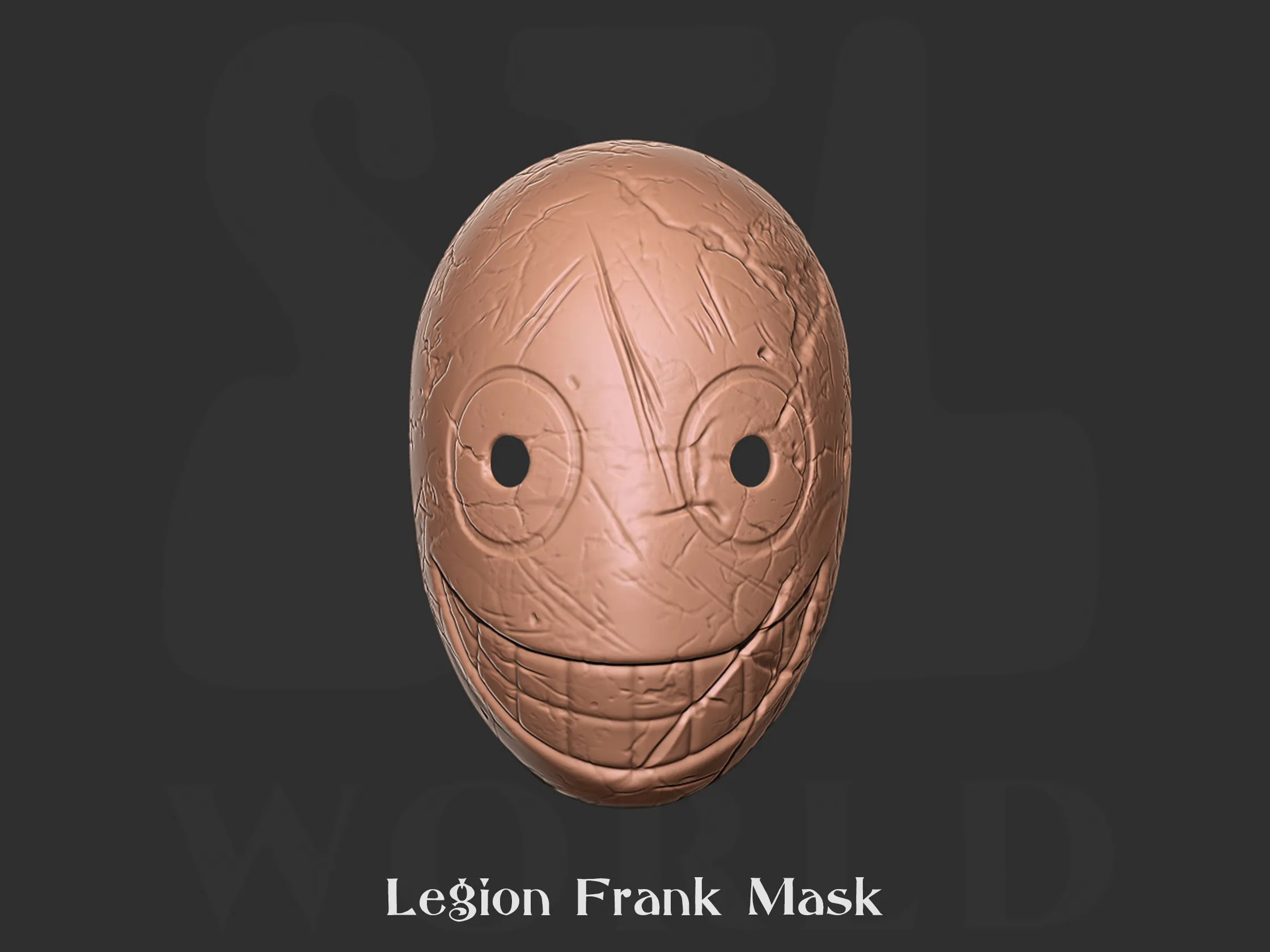 Cosplay STL Download - Legion Frank Mask for cosplayby STLworld