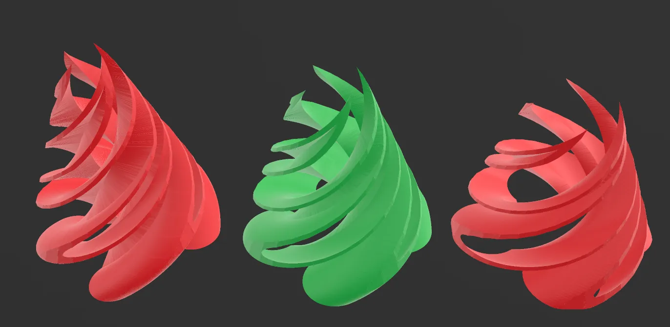 Home Decorations & Ornaments STL Download - Quad vortex coneby Mr3DBeast