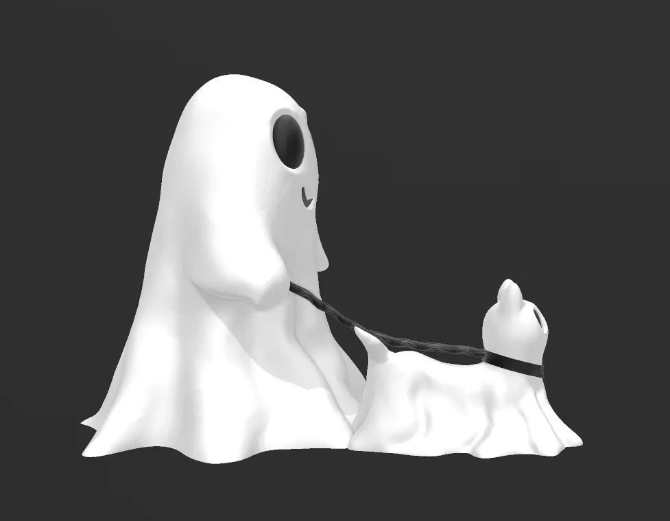 Characters & Creatures STL Download - Ghost walking cat v2by Mr3DBeast