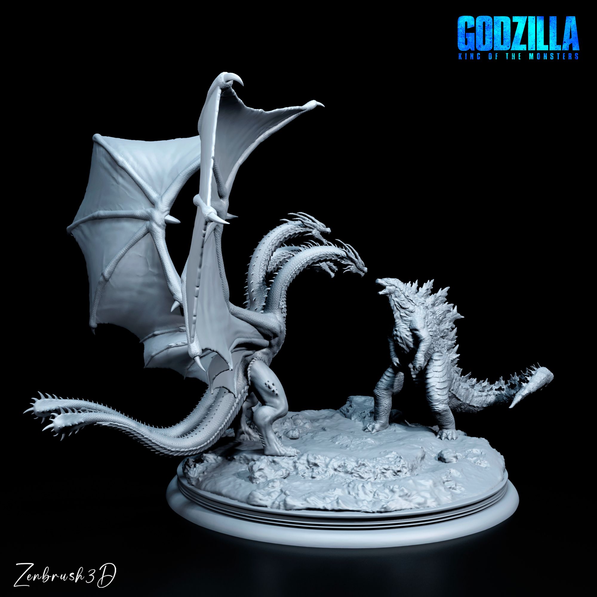 GODZILLA VS KING GHIDORAH - 3D PRINTING | 3D models download | Creality ...